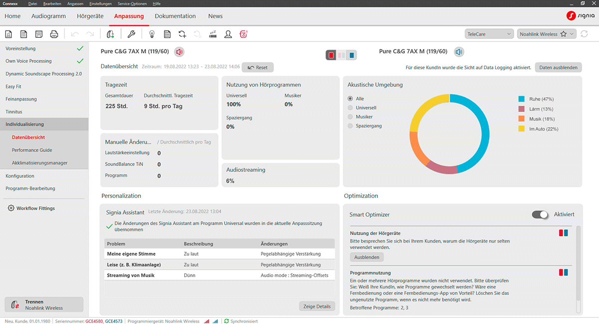 Connexx - Die Anpass-Software für Signia Hörgeräte | Signia Pro